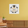 cute honey bee mine word art poster | Zazzle
