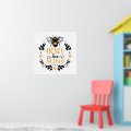cute honey bee mine word art poster | Zazzle