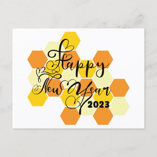 Cute Honeycomb Pattern Postcard | Zazzle