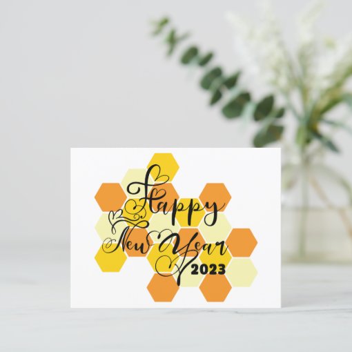 Cute Honeycomb Pattern Postcard | Zazzle