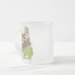 Cute Hunny Bunny Rabbit, Glass Mug | Zazzle