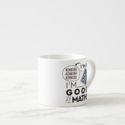 Cute I am Good At Maths - Accountant Coworker Gift Espresso Cup | Zazzle