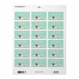 Cute Ice Cream Cones Label | Zazzle