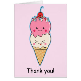 Ice Cream Thank You Cards - Greeting & Photo Cards | Zazzle