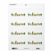 Cute Illustrated Succulent Garden Label | Zazzle