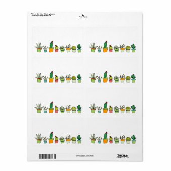 Cute Illustrated Succulent Garden Label | Zazzle