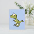 Cute Illustration Of A Tyrannosaurus Rex. Postcard | Zazzle
