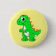 Cute Illustration Of Tyrannosaurus Rex. Button | Zazzle