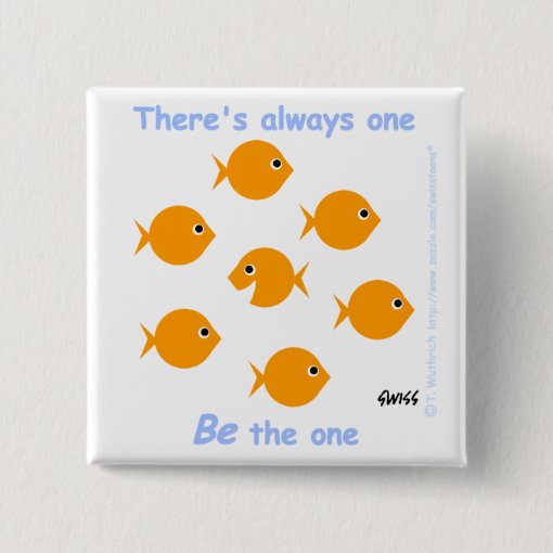 Cute Inspirational Goldfish Button | Zazzle