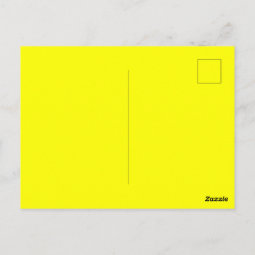 Cute Inspirational Quote Print Yellow Postcard | Zazzle