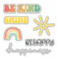 Cute inspirational set of 6 sticker | Zazzle