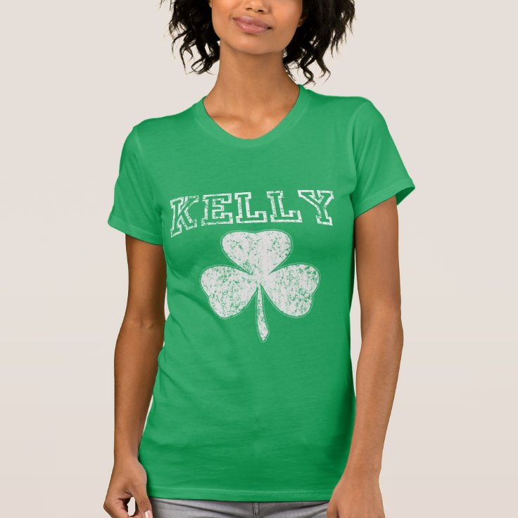 Cute Irish Shamrock Kelly t shirt | Zazzle