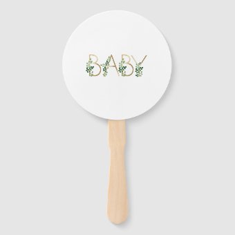 Cute It’s a Boy Baby Shower Personalised Hand Fan | Zazzle