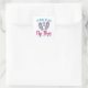Cute It's Never Too Cold for Flip Flops Square Sticker | Zazzle