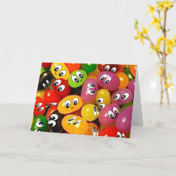 Cute Jelly Bean Card | Zazzle