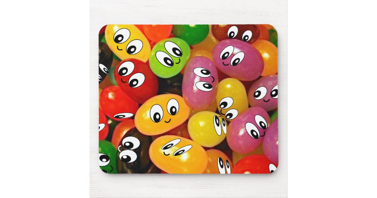 Cute Jelly Bean Mouse Pad | Zazzle