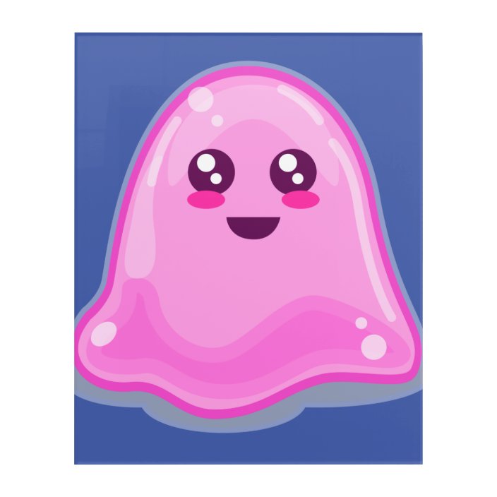 Cute Jelly Kawaii Cartoon Drawing Acrylic Print | Zazzle.com