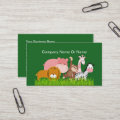 Cute Jungle Animals Business Card | Zazzle