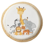Cute Jungle Baby Animals Shortbread Cookies | Zazzle