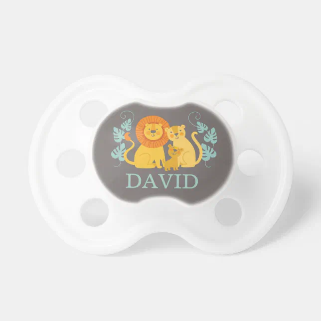 Cute Jungle Lion Baby Boy Pacifier | Zazzle