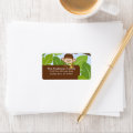 Cute Jungle Monkey Frame Address Label | Zazzle
