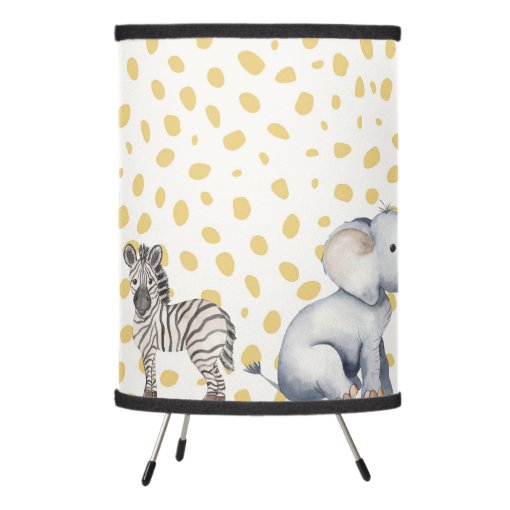 Cute Jungle Safari Baby Animals Tripod Lamp | Zazzle