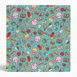 Cute Junk Food binder | Zazzle
