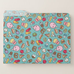 Cute Junk Food file folders | Zazzle