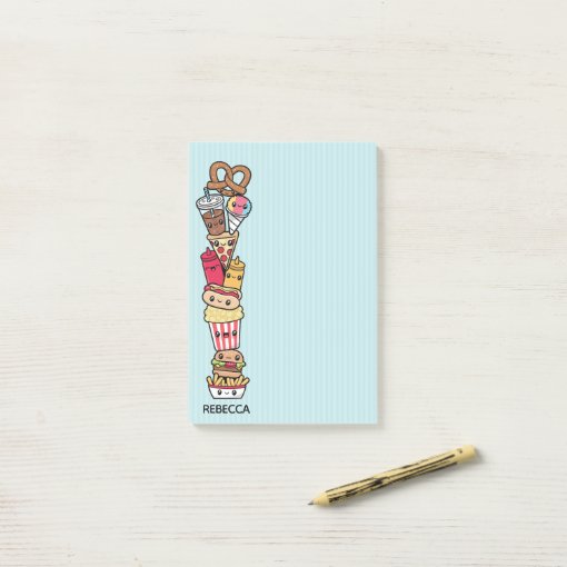 Cute Junk Food Post-it Notes | Zazzle