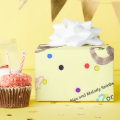 Cute Kangaroo Gender Reveal Yellow Wrapping Paper | Zazzle