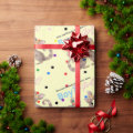 Cute Kangaroo Gender Reveal Yellow Wrapping Paper | Zazzle