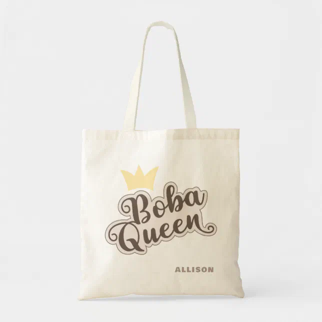 Cute Kawaii Boba Bubble Tea Personalized Tote Bag | Zazzle