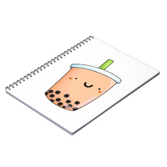 Cute Kawaii Boba Tea Notebook | Zazzle