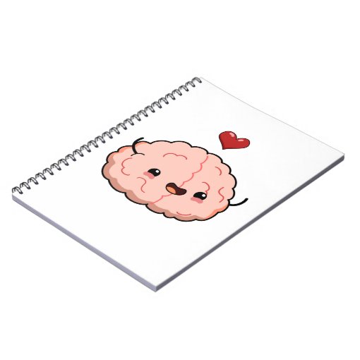 Cute Kawaii Brain Notebook | Zazzle