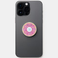 Cute Kawaii Cartoon Anime Sprinkle Donut Monogram PopSocket | Zazzle