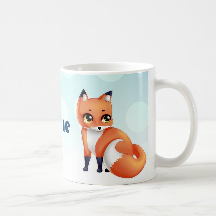 Cute Kawaii cartoon fox Coffee Mug | Zazzle