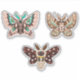 Cute Kawaii Chibi Moths Sticker | Zazzle