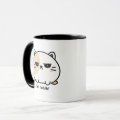 Cute Kawaii Chubby Angry Mochi Cat Mug | Zazzle