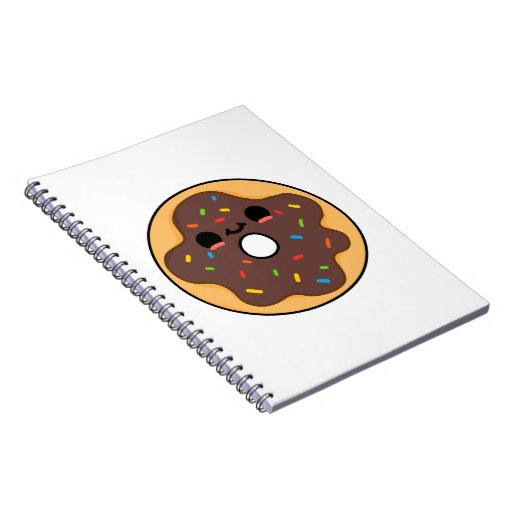 Cute Kawaii Donut Notebook | Zazzle