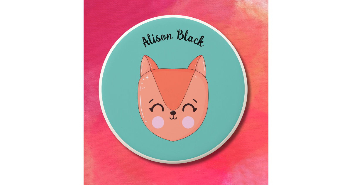 Cute Kawaii Fox Face PopSocket | Zazzle
