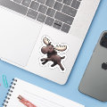 Cute Kawaii Moose Sticker | Zazzle