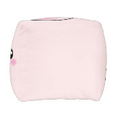 Cute, kawaii, pink bunny design pouf | Zazzle