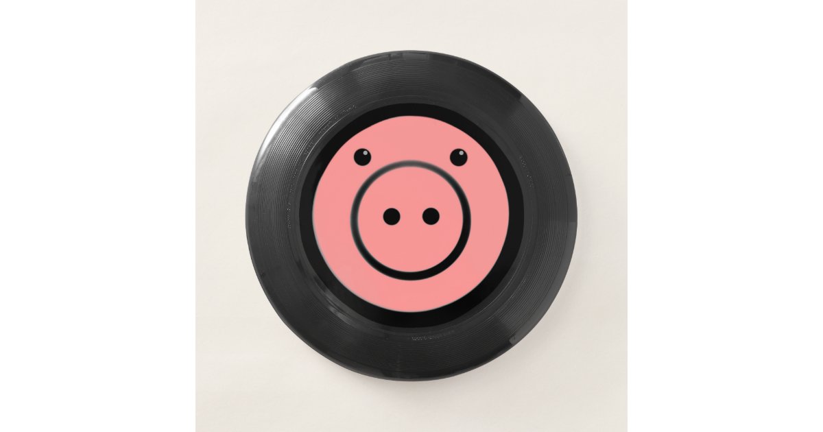 Cute Kawaii Pink Piggy Pig Vector Art Wham-O Frisbee | Zazzle