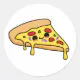Cute Kawaii Pizza Slice Classic Round Sticker | Zazzle