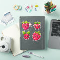 cute kawaii raspberries sticker | Zazzle