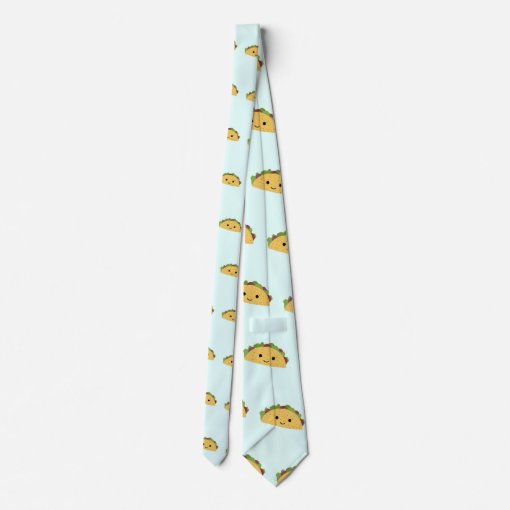 Cute Kawaii Smiling Taco Neck Tie | Zazzle