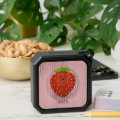 Cute kawaii strawberry cartoon illustration bluetooth speaker | Zazzle
