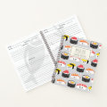 Cute Kawaii Sushi Personalized Kids Recipe Notebook | Zazzle