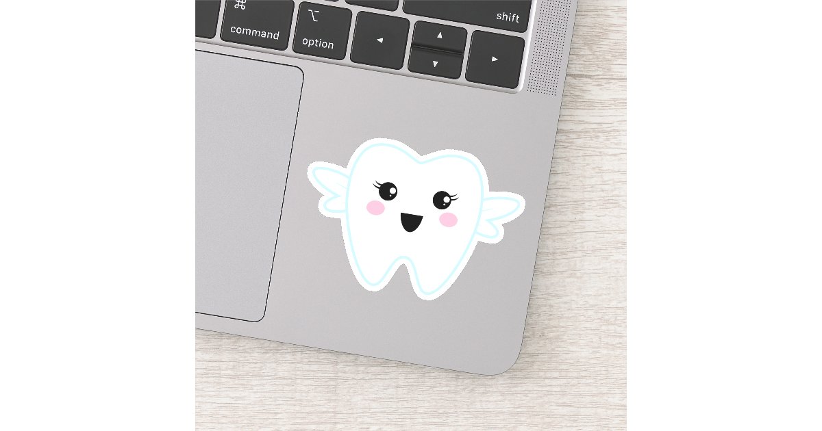 Cute kawaii tooth fairy sticker | Zazzle