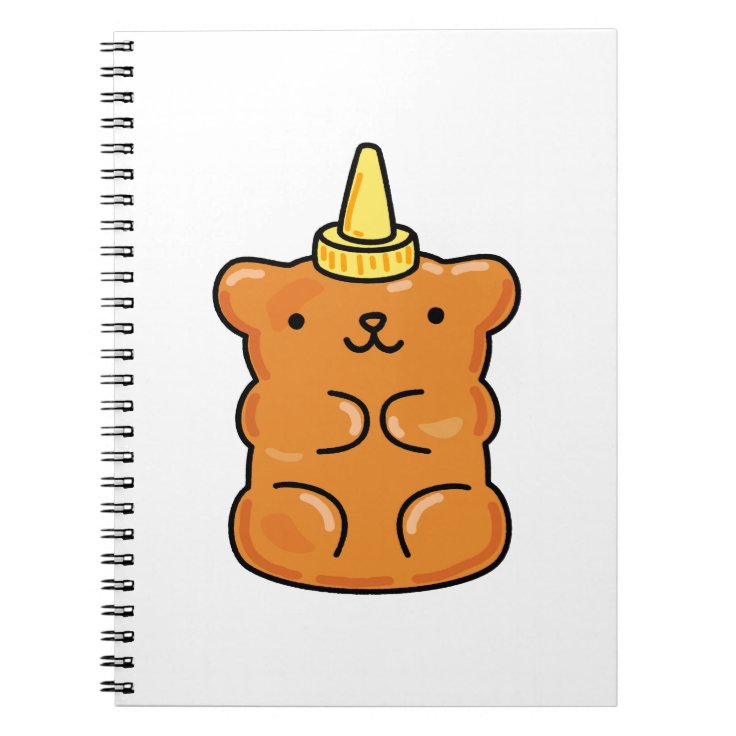 Cute Kawaii Unicorn Gummy Bear Notebook | Zazzle